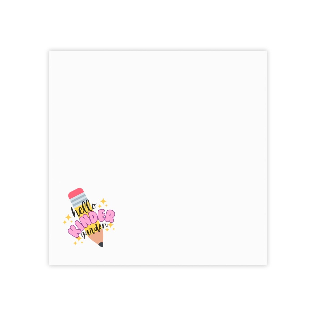 Kindergarten Teacher Post-it® Note Pads Classroom Theme Sticky Notes ...