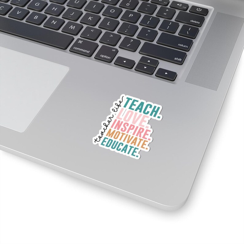Teacher Water Bottle Sticker Vinyl Cut Laser Stickers Notebook ...