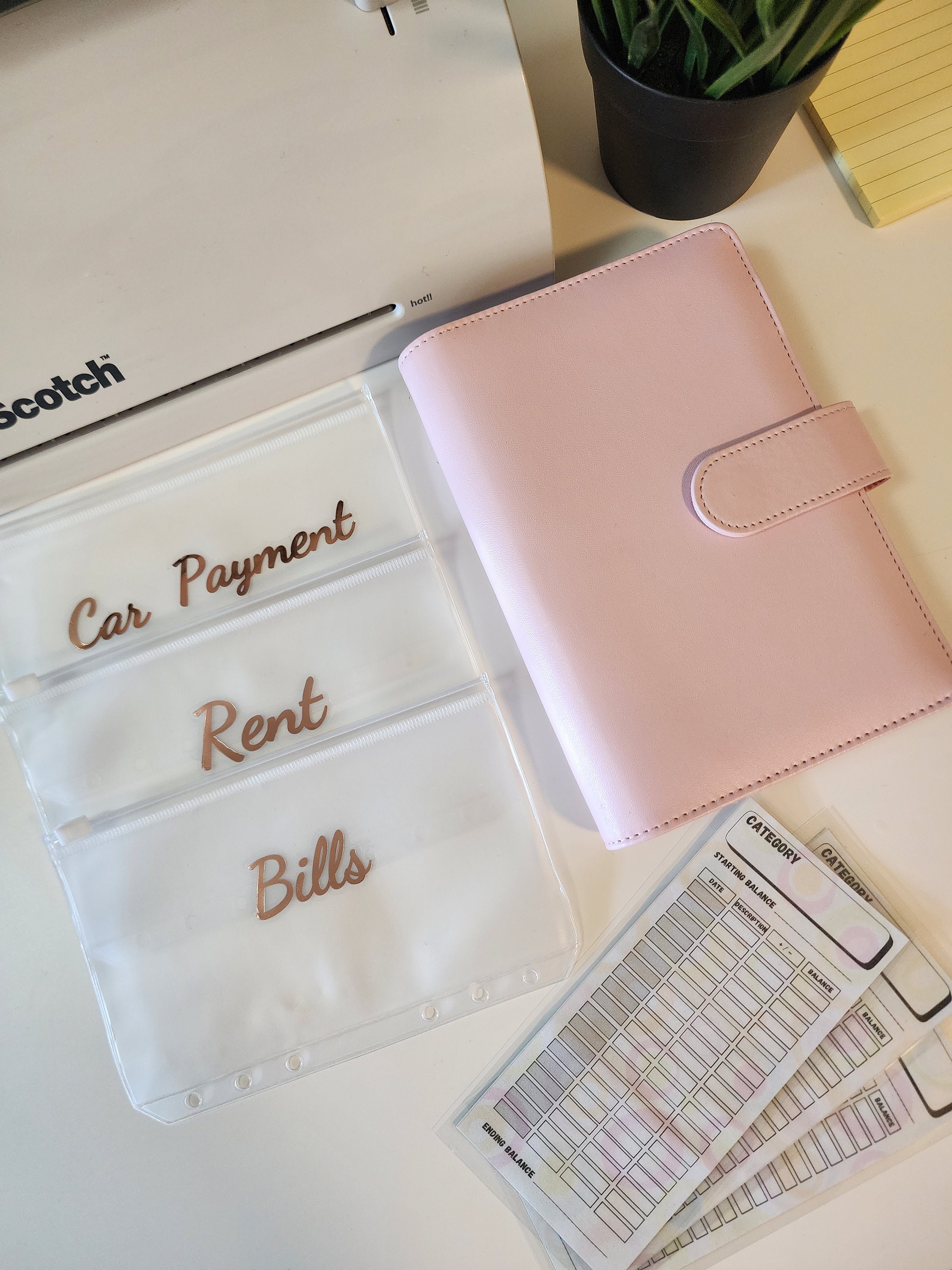 Cash Budget Binder Starter Set Tracking Monthly Expenses Customize