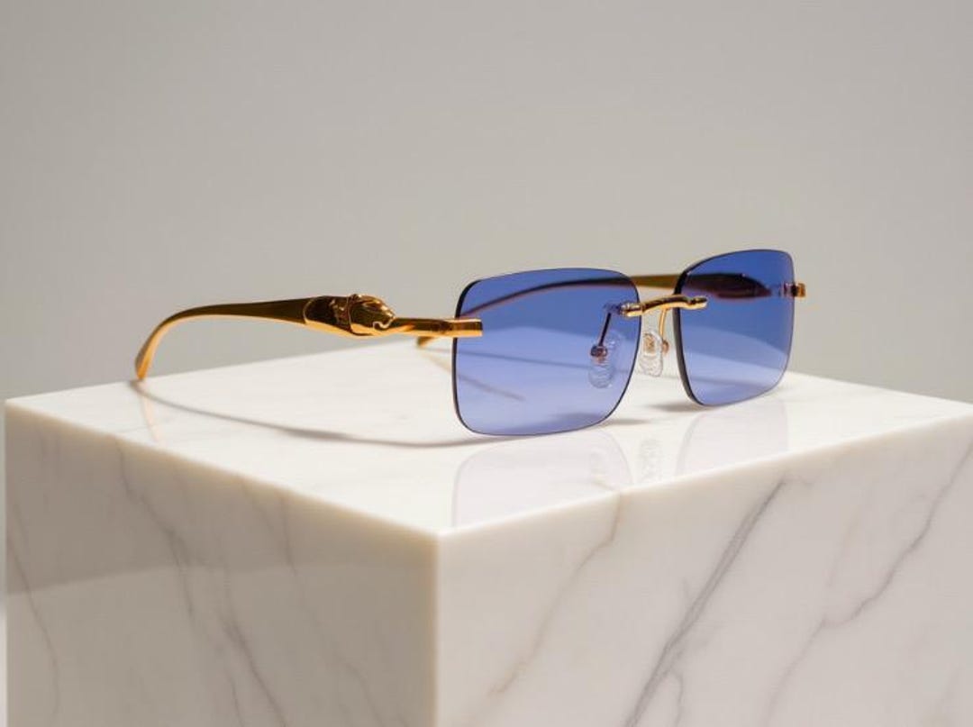 Bonano Calabria Blue Gold Glasses Eyeglasses Sunglasses Designer ...