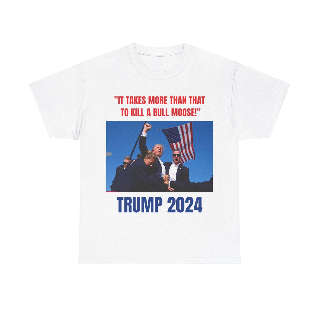 Trump 2024 Bull Moose Fight T-shirt - Etsy