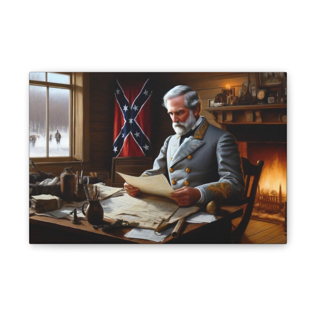 Robert E Lee Art Print, Civil War Wall Art, Gift for History Buffs - Etsy