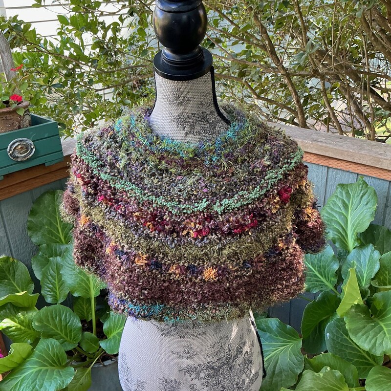 Hand Knit Poncho - Etsy