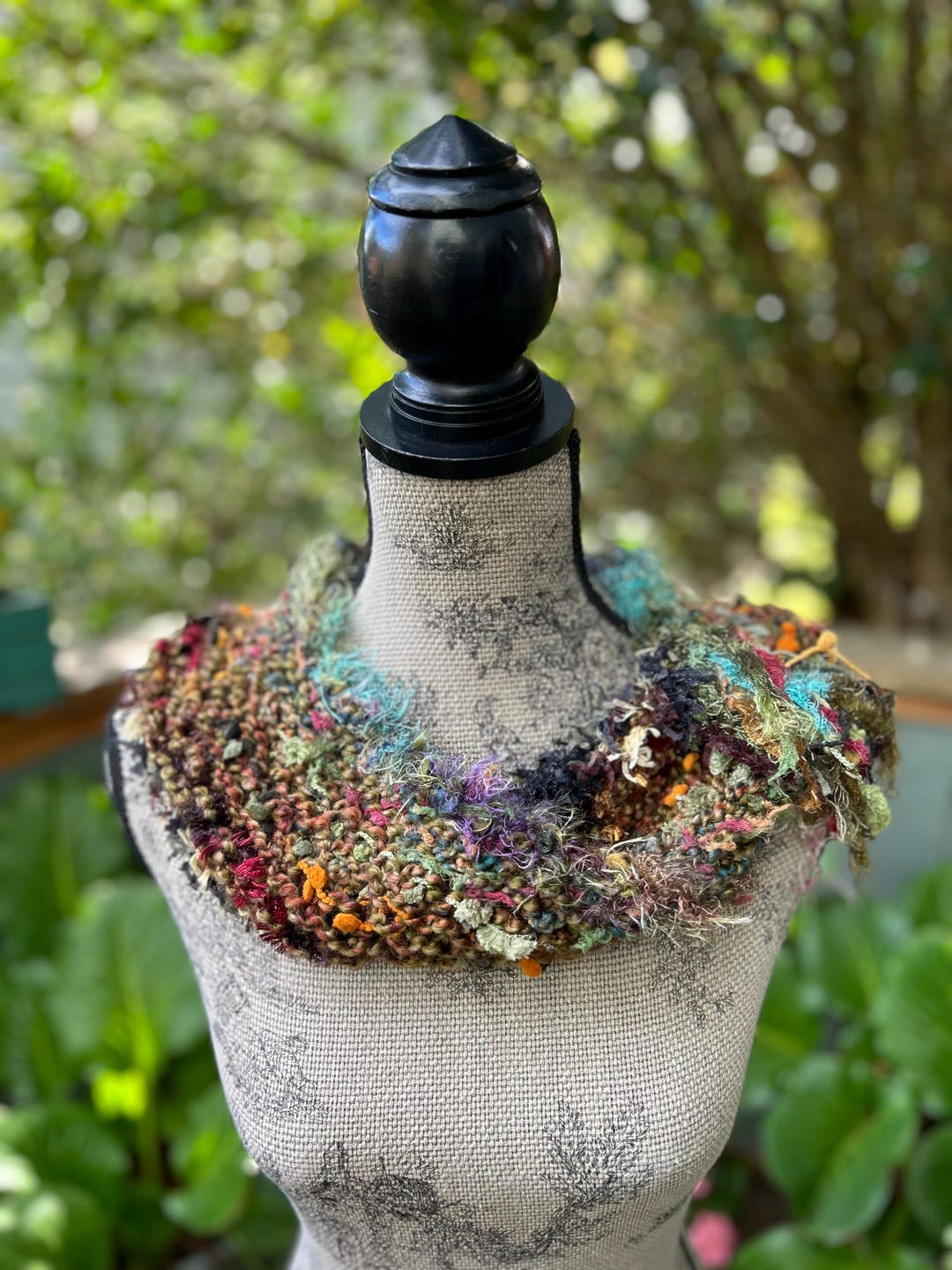 Olive and Earth-toned Mobius Scarf With Fringe sku 2024-C-15 - Etsy