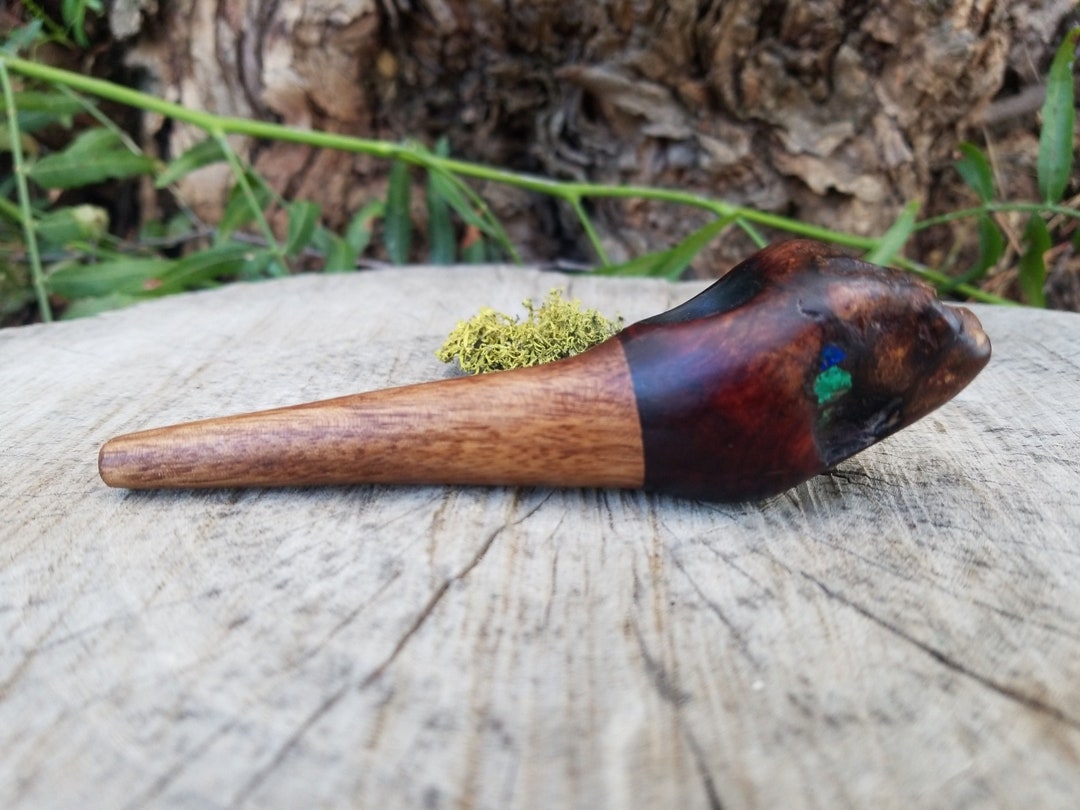 Manzanita Wood Pipe, Live Edge, Mapacho Tobacco Pipe, Wood Smoking Pipe ...