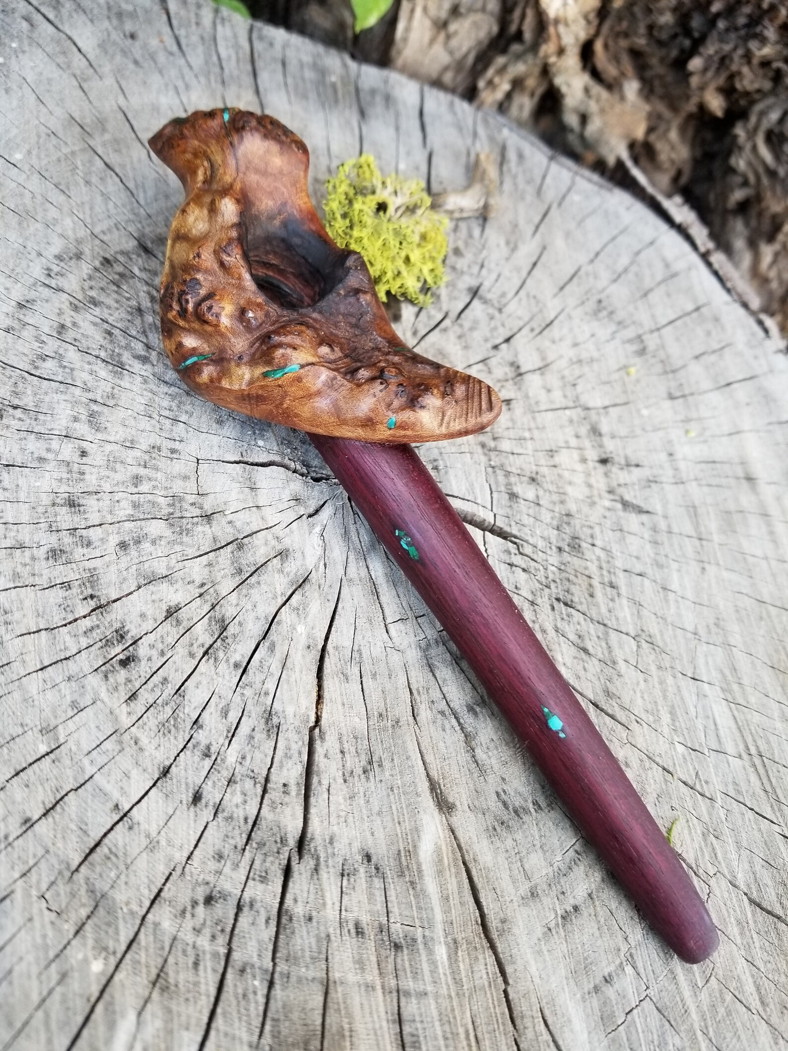 Manzanita Wood Pipe Live Edge Mapacho Tobacco Pipe With - Etsy