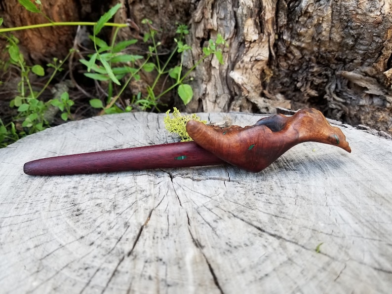 Manzanita Wood Pipe Live Edge Mapacho Tobacco Pipe With - Etsy