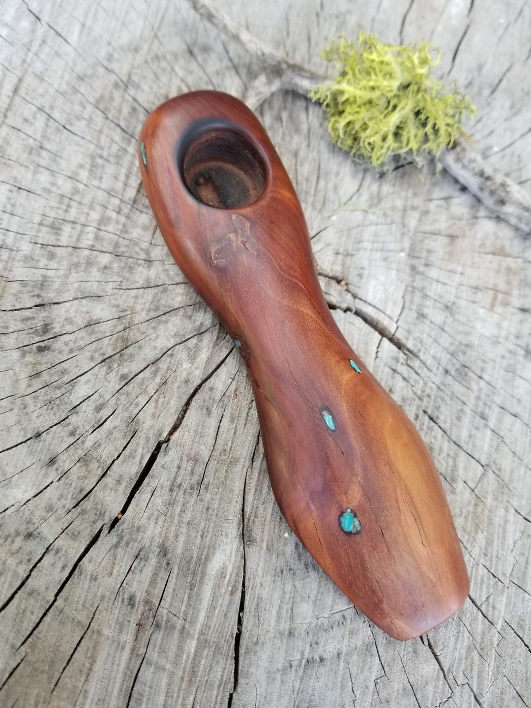 Manzanita Wood Smoking Pipe, Mapacho Tobacco, Cerremony, Feminine Pipe ...