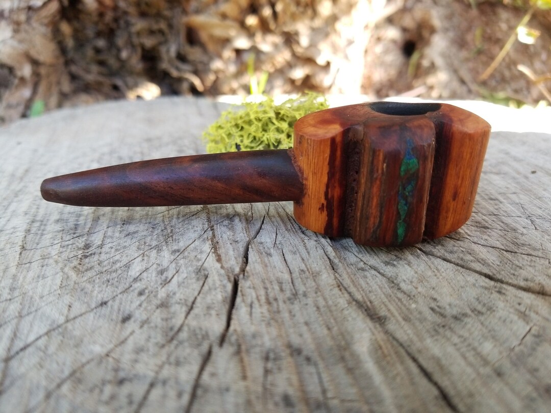 Manzanita Wood Pipe, Live Edge Wood, Black Walnut Wood, Cob Style ...