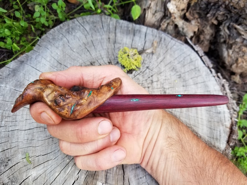 Manzanita Wood Pipe Live Edge Mapacho Tobacco Pipe With - Etsy