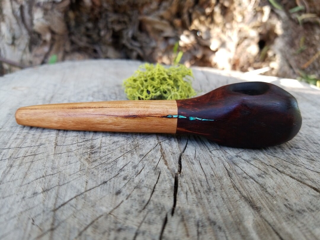 Manzanita Wood Pipe, Live Edge, Mapacho Tobacco Pipe, Wood Smoking Pipe ...
