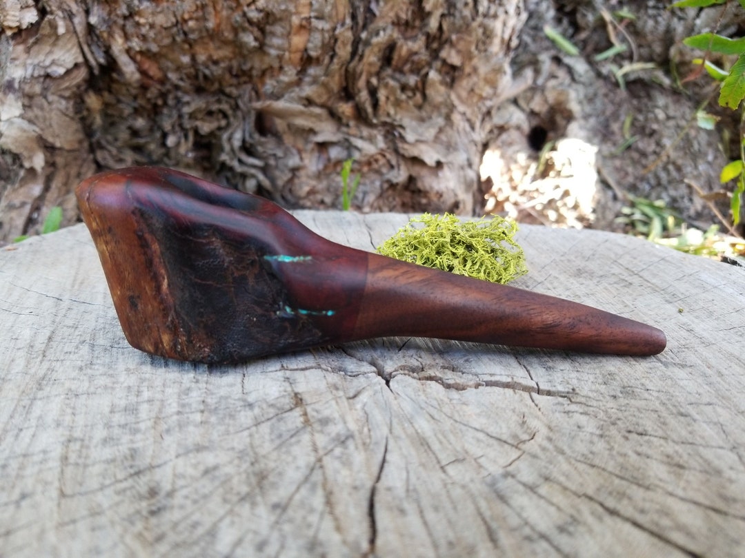 Manzanita Wood Pipe, Live Edge, Mapacho Tobacco Pipe, Wood Smoking Pipe ...