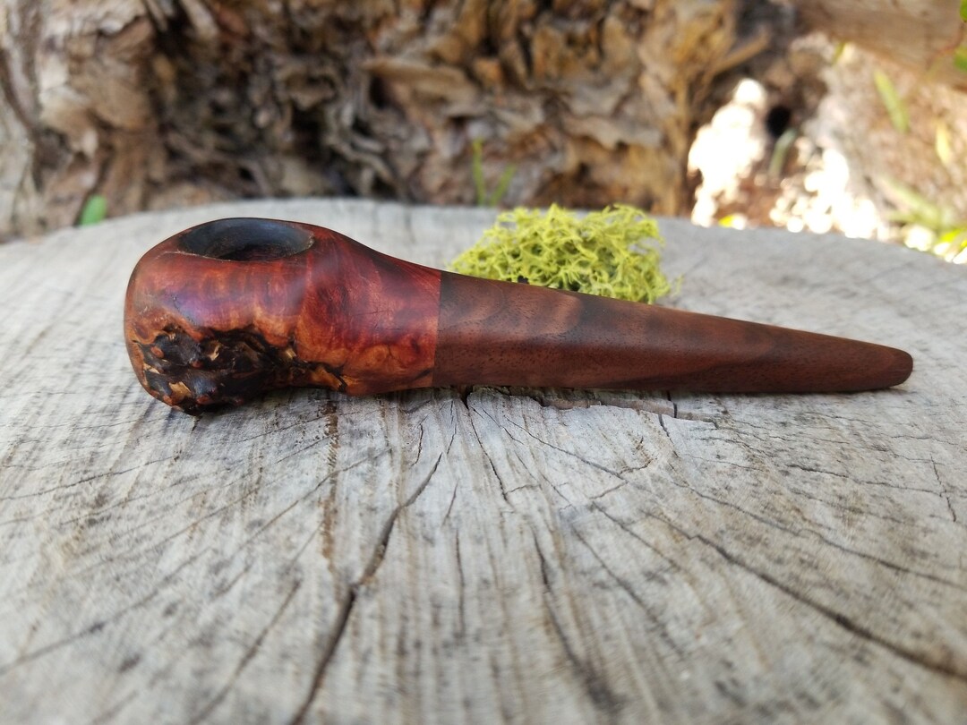 Manzanita Wood Pipe, Live Edge, Mapacho Tobacco Pipe, Wood Smoking Pipe ...