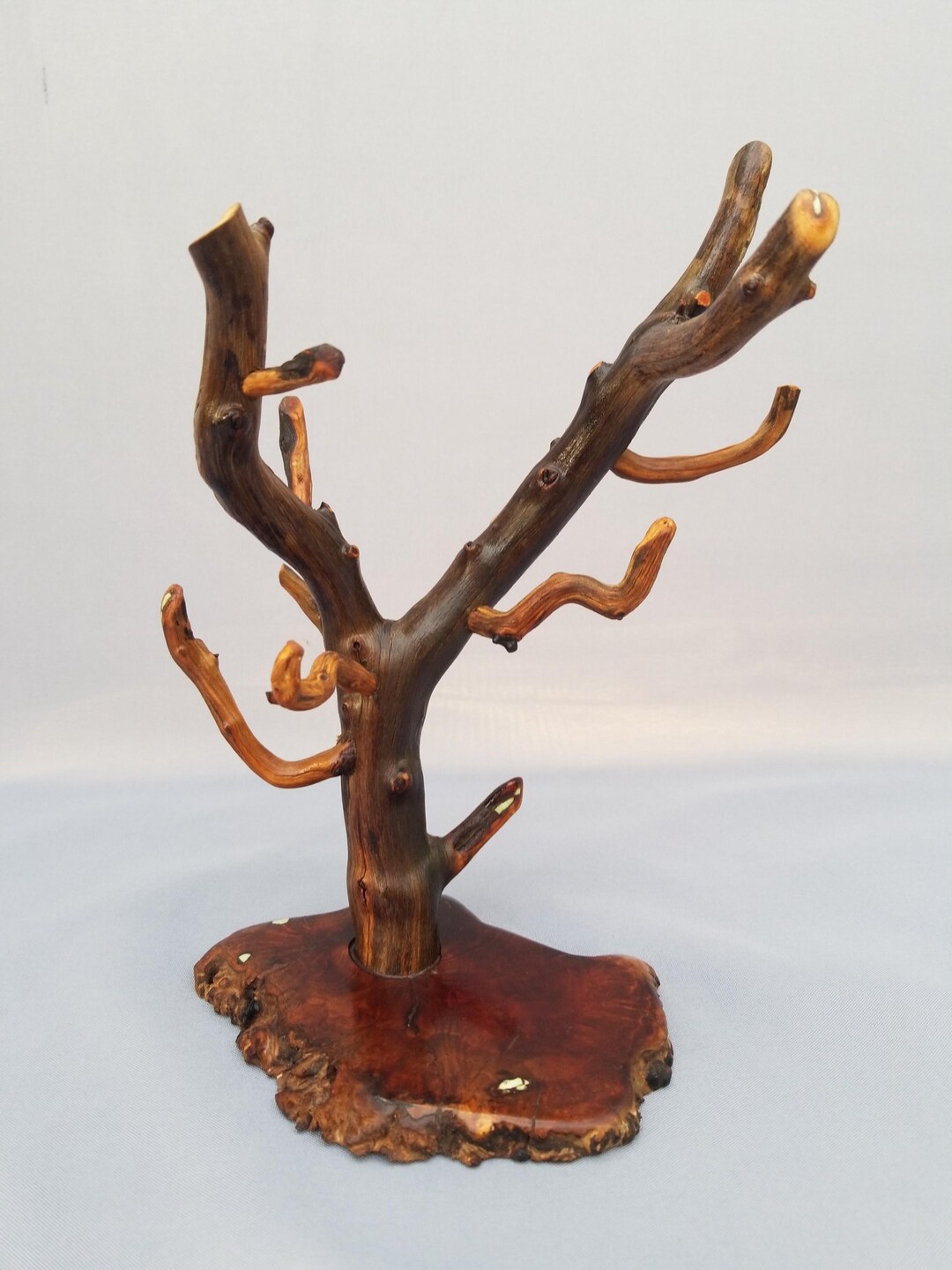 Wood Tree Sculpture, Manzanita, Live Edge Wood Jewelry Tree, Tree of ...