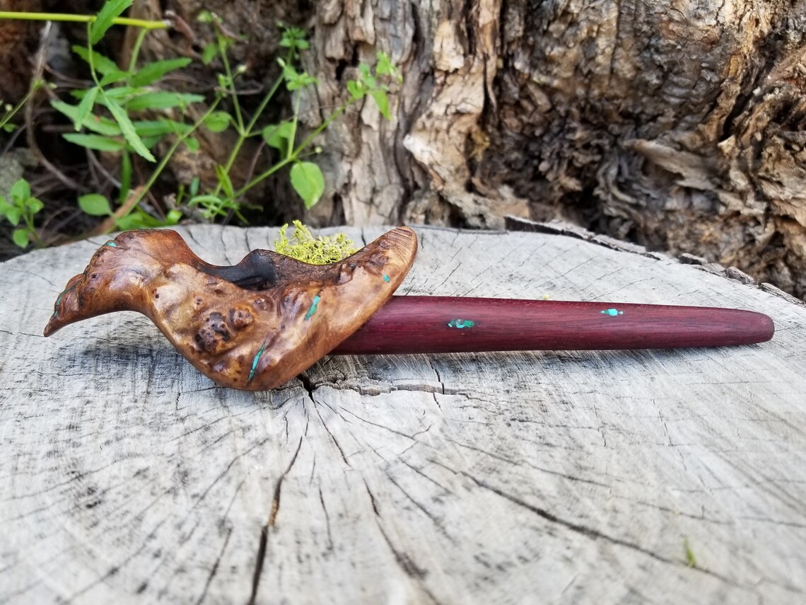 Manzanita Wood Pipe Live Edge Mapacho Tobacco Pipe With - Etsy