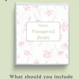 Busy Mom Home Management Binder Organize Life Binder Household ...