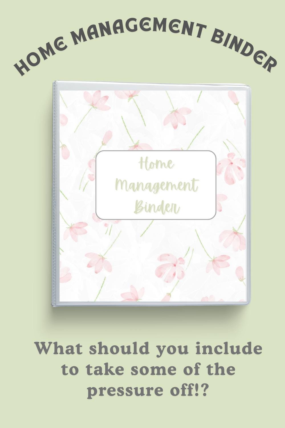 Busy Mom Home Management Binder Organize Life Binder Household ...