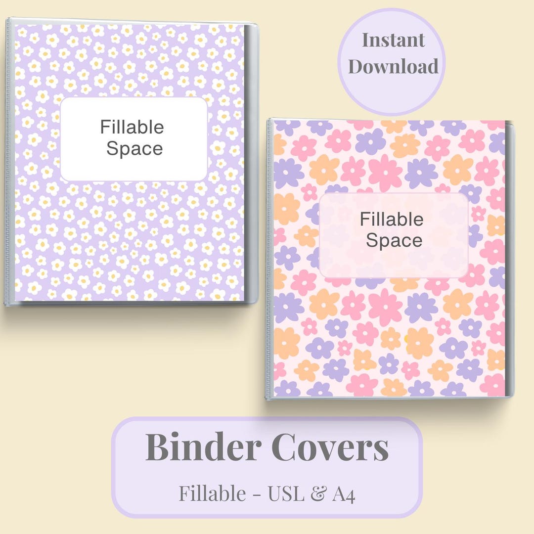 Retro Poppy Binder Cover for Home Organization Journal Meal Planner ...