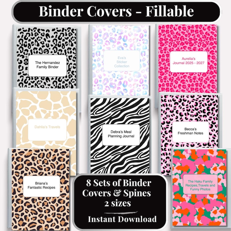 Binder Cover Sheet - Etsy