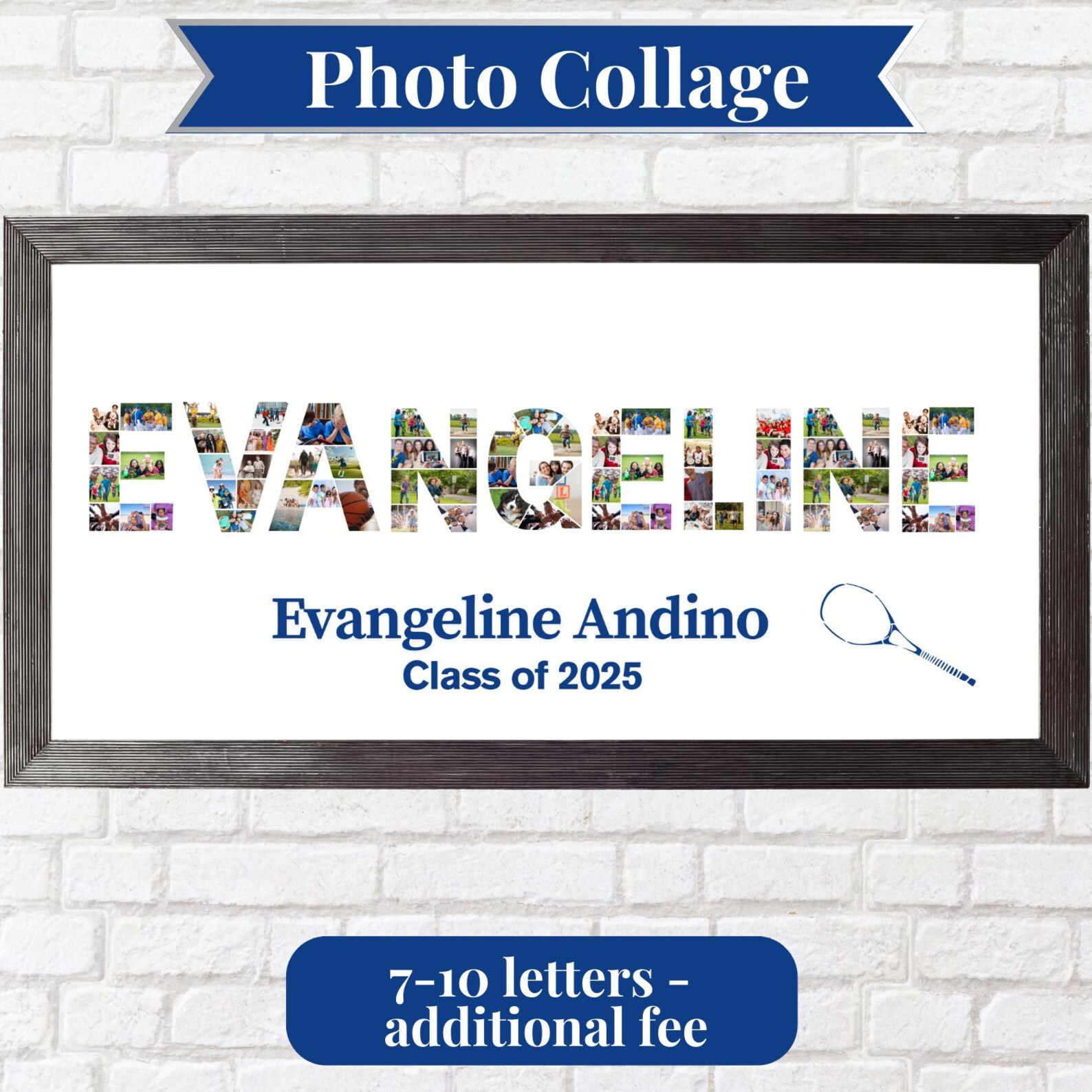 Graduation Photo Collage Gift Custom Name Collage Photo Gift ...