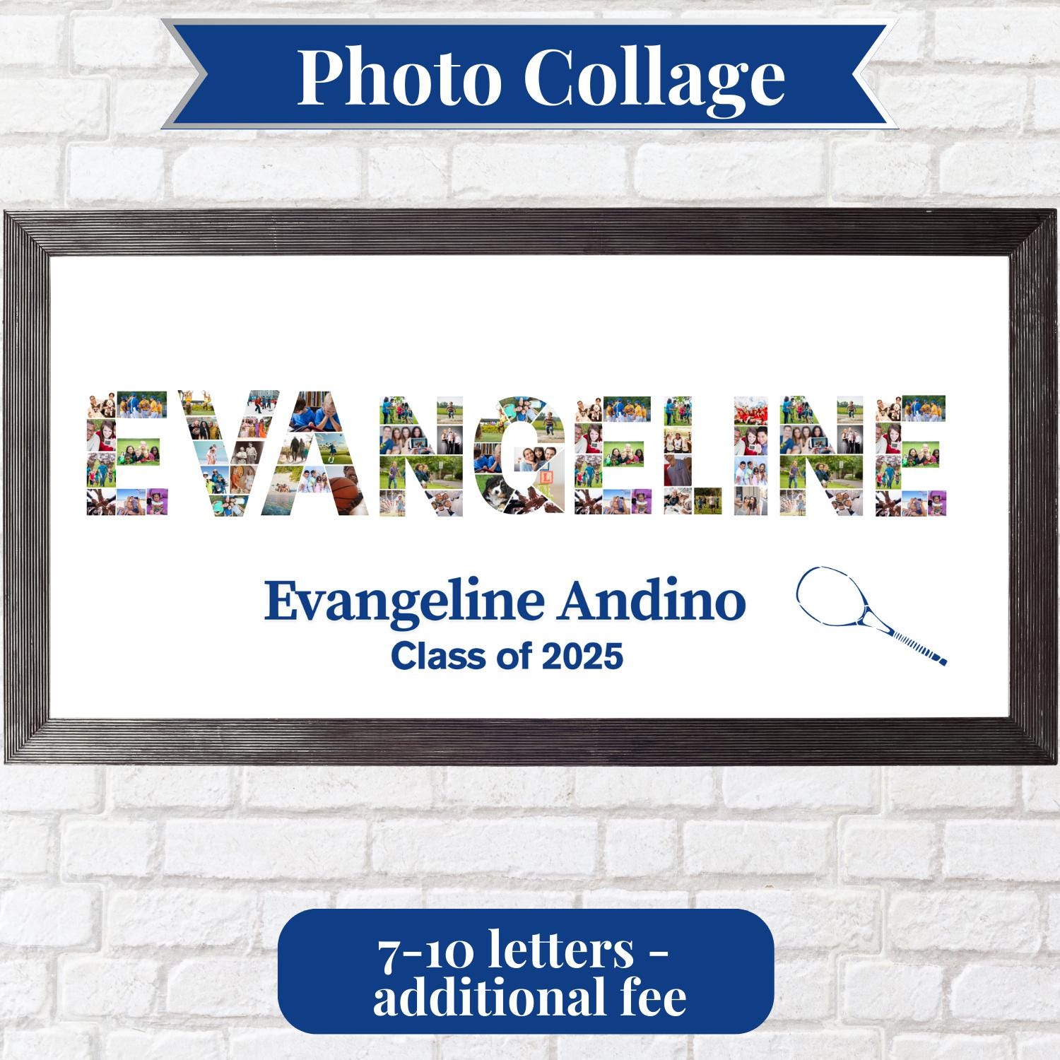 Graduation Photo Collage Gift Custom Name Collage Photo Gift ...