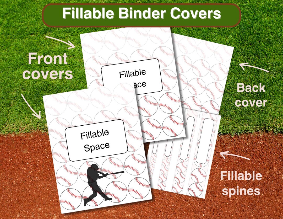 Baseball Lover Binder Cover Baseball Card Collector Little League ...
