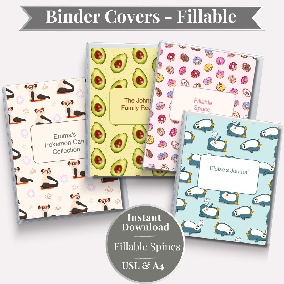 Classroom Organization Binder Cover Printable Bundle for School Supply ...