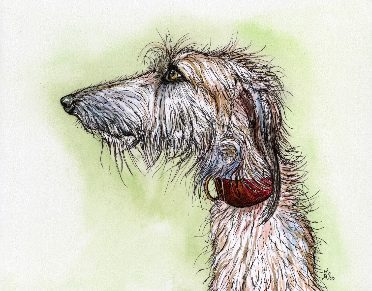 LURCHER Art Print | Etsy