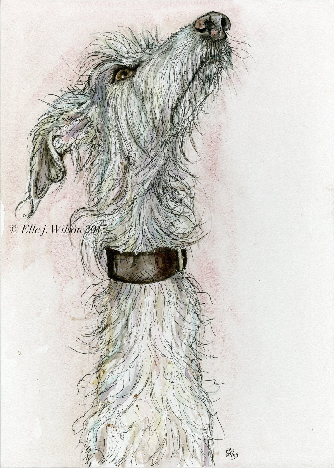 LURCHER Art Print | Etsy