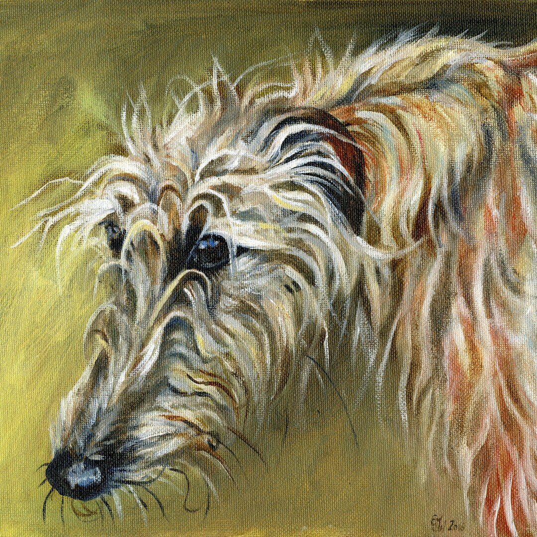 DOG ART- Lurcher Hound Dog Print - Etsy UK