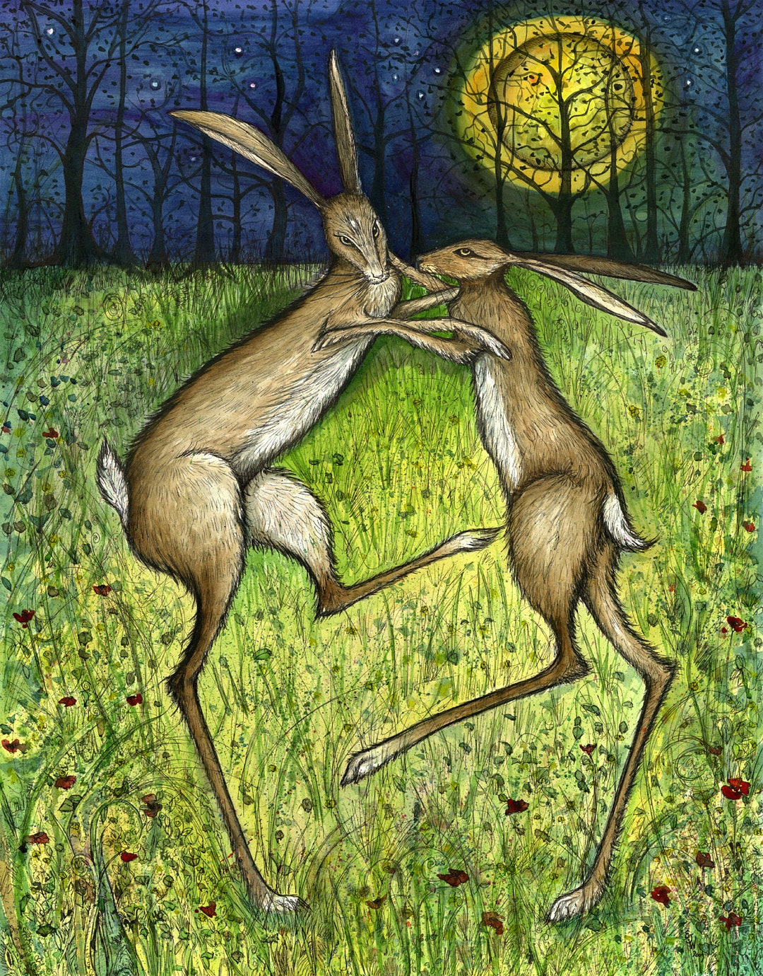 Hare Art Print - Etsy