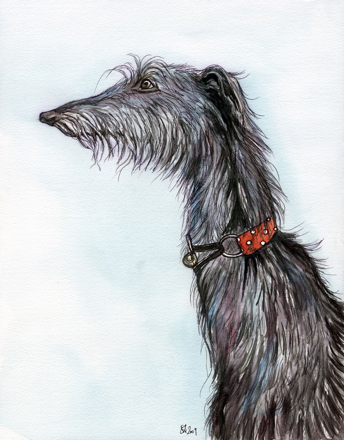 LURCHER Art Print - Etsy