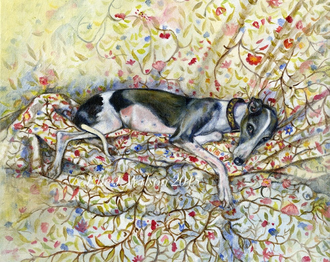 Whippet Art Dog Print - Etsy