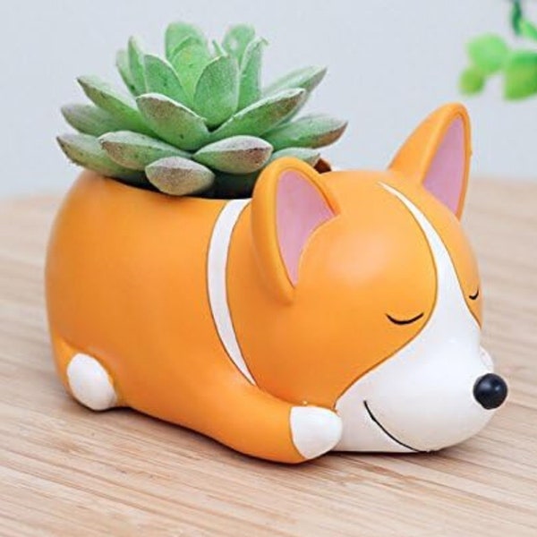 Corgi Planter - Etsy