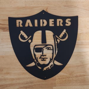 Custom Made- Las Vegas Raiders - Oakland Raiders - Metal Sign- Metal ...