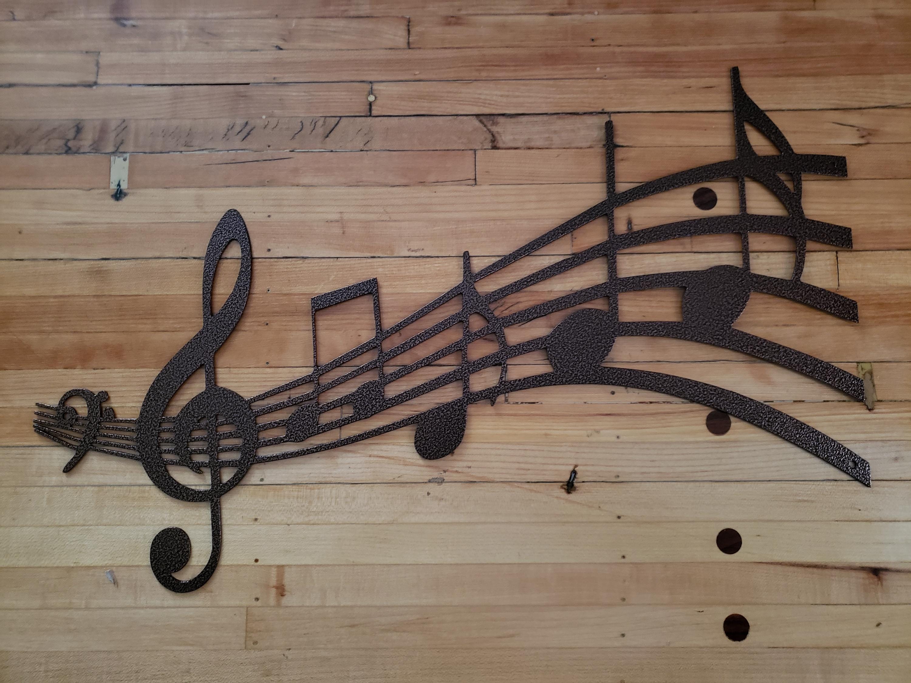 Custom Made- Music Notes- Metal Wall Art- Garage-yard-mancave - Etsy