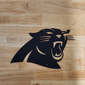 Custom Made- Carolina Panthers - Metal Sign- Metal Wall Art- Garage ...