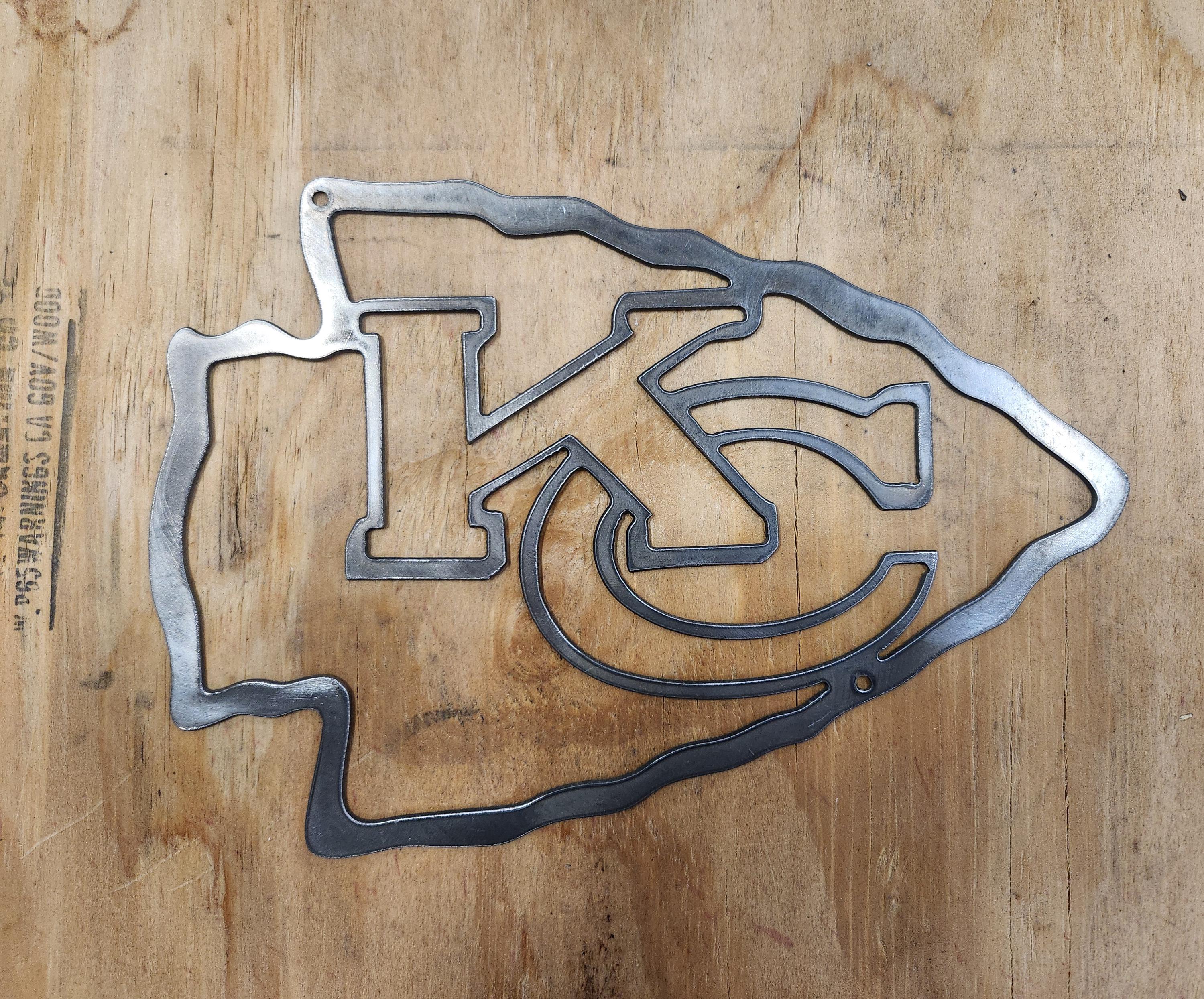 Custom Made - Kansas City Chiefs Metal Sign- Metal Wall Art- Garage ...