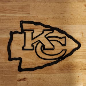 Custom Made - Kansas City Chiefs Metal Sign- Metal Wall Art- Garage ...