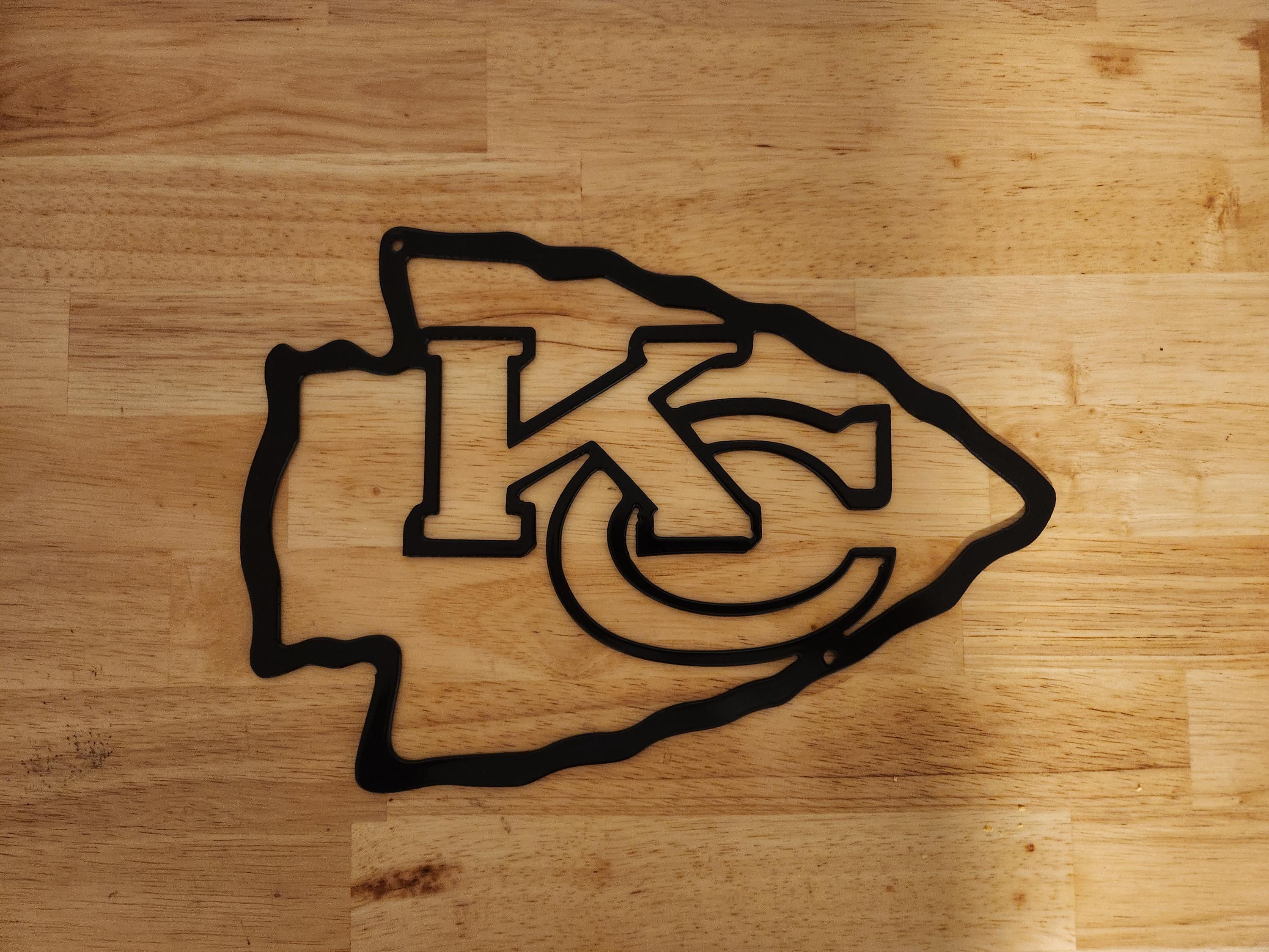 Custom Made - Kansas City Chiefs Metal Sign- Metal Wall Art- Garage ...