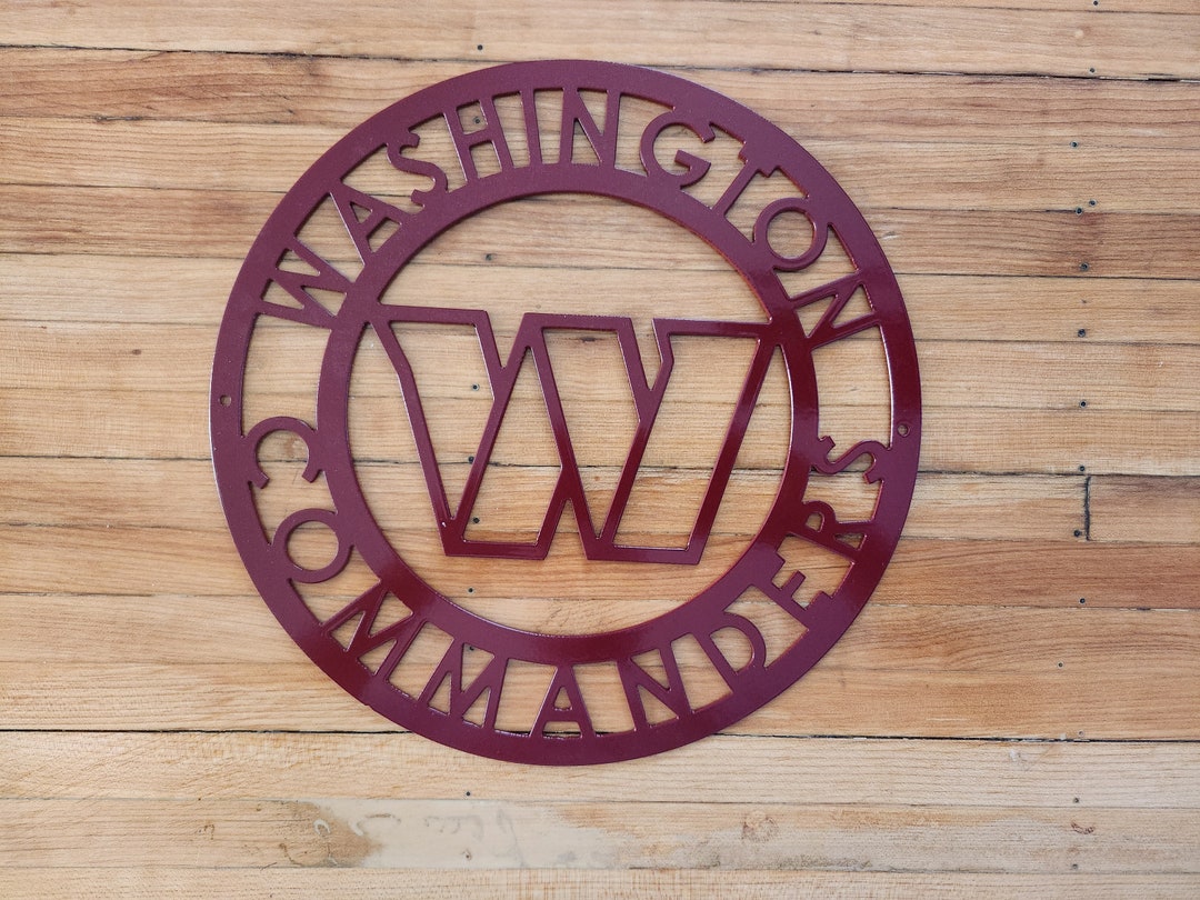 Custom Made- Washington Commanders- Skins - Circle Metal Sign- Metal ...