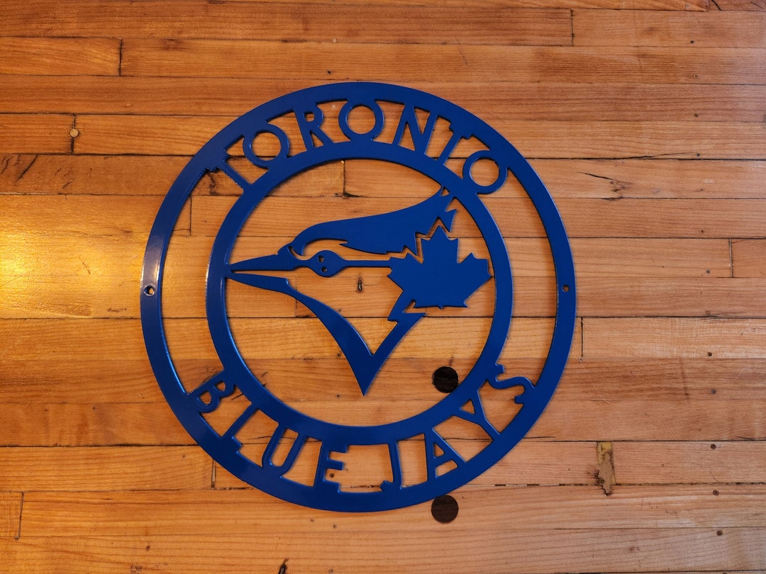 Custom Made- Toronto Blue Jays - Circle Metal Sign- Metal Wall Art ...