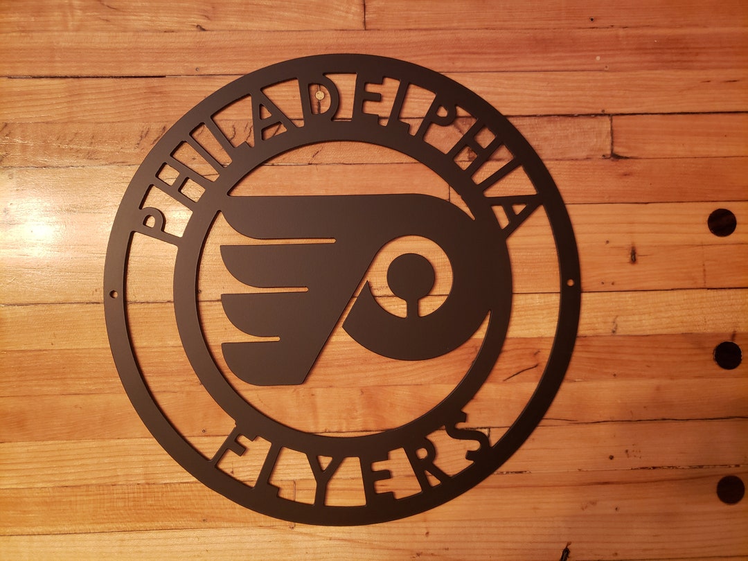 Custom Made- Philadelphia Flyers - Circle Metal Sign- Metal Wall Art ...