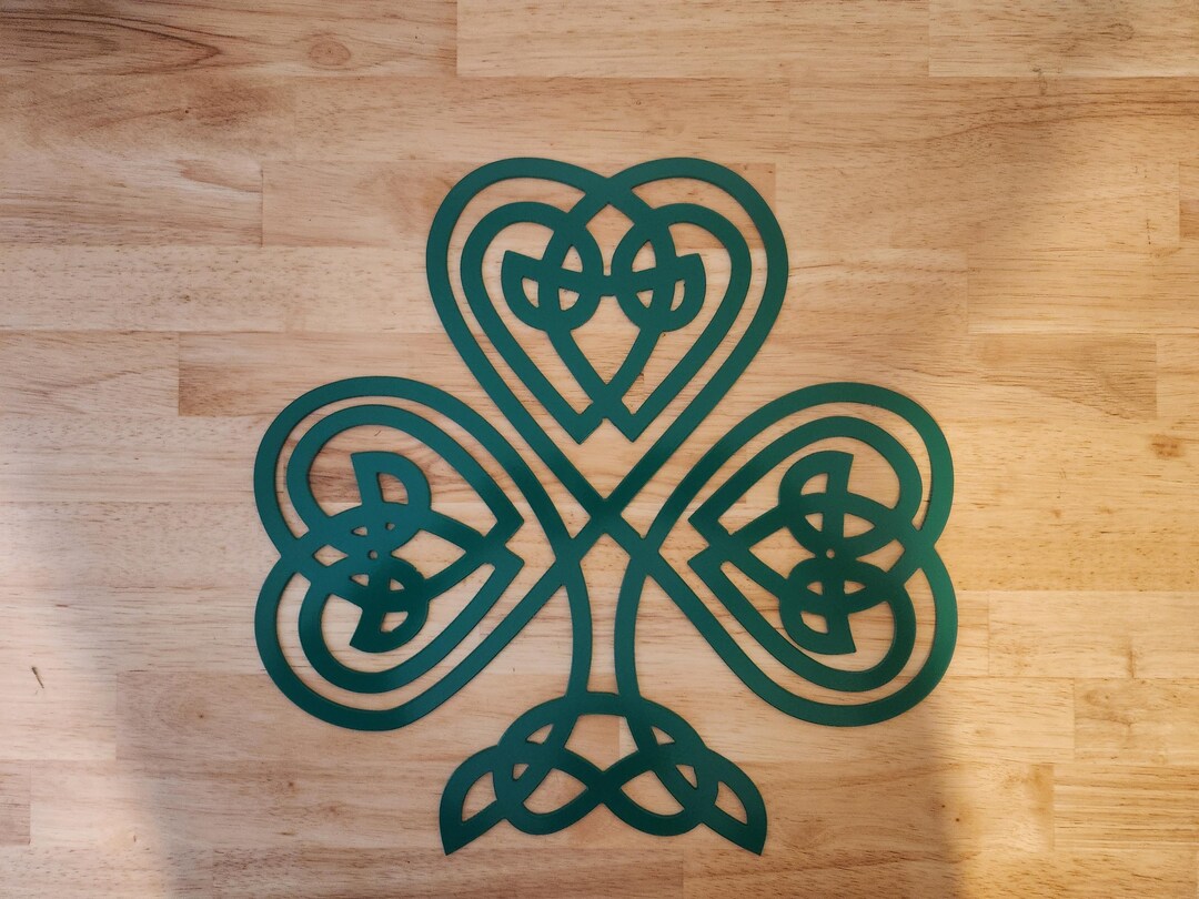 Celtic Shamrock Metal Sign - Shamrock - Irish - Ireland - Custom Metal ...