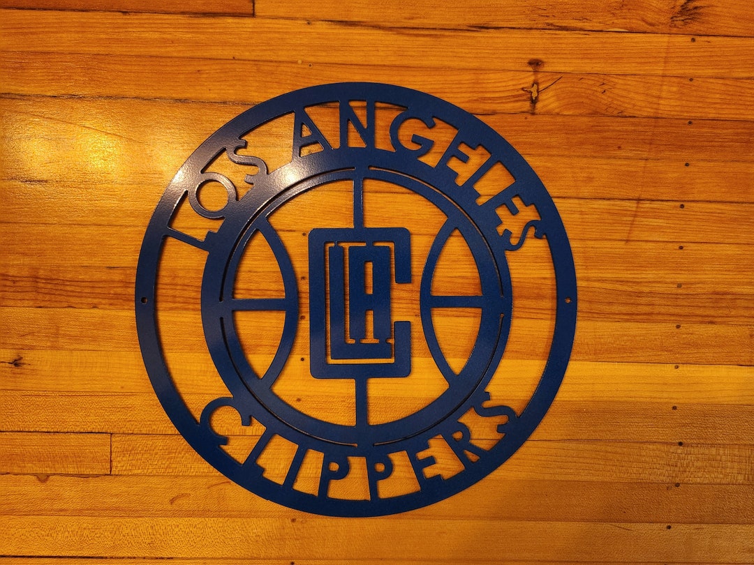 Custom Made- Los Angeles Clippers - Circle Metal Sign- Metal Wall Art ...
