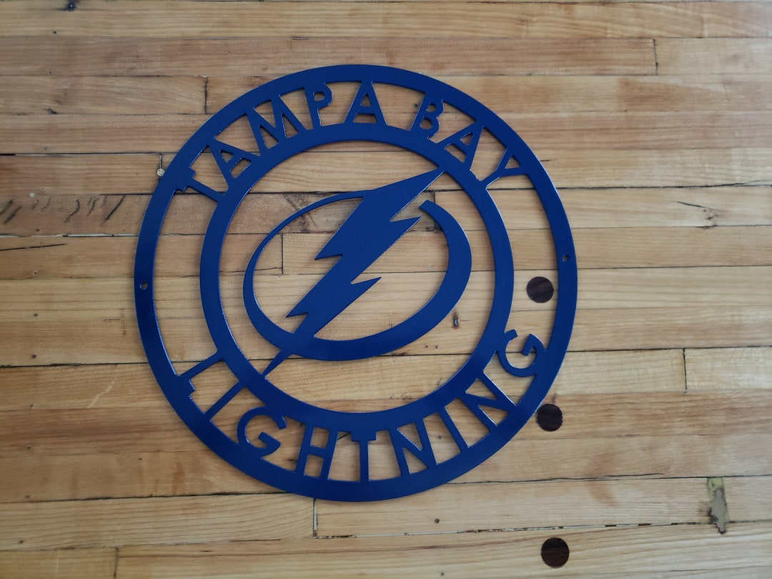 Custom Made- Tampa Bay Lightning - Circle Metal Sign- Metal Wall Art ...