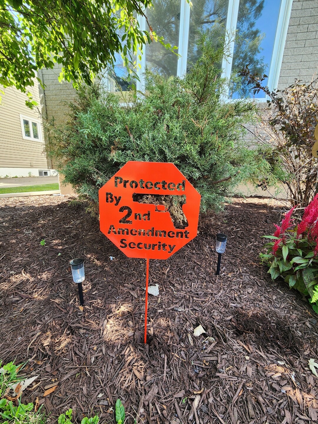 Custom Made- Protected by Second Amendment Security- Metal Wall Art ...