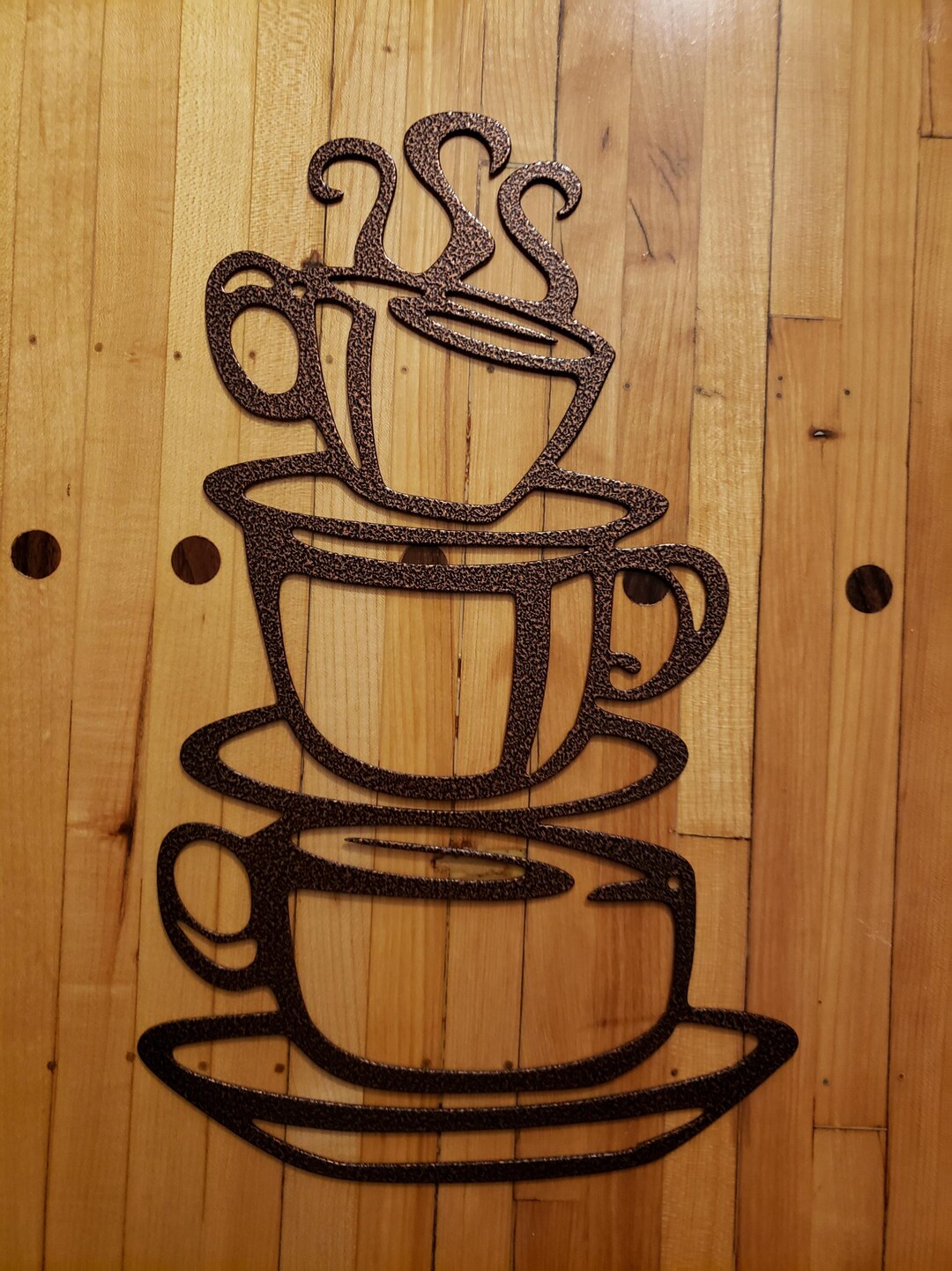 Custom Metal Art - Coffee Cups - Etsy
