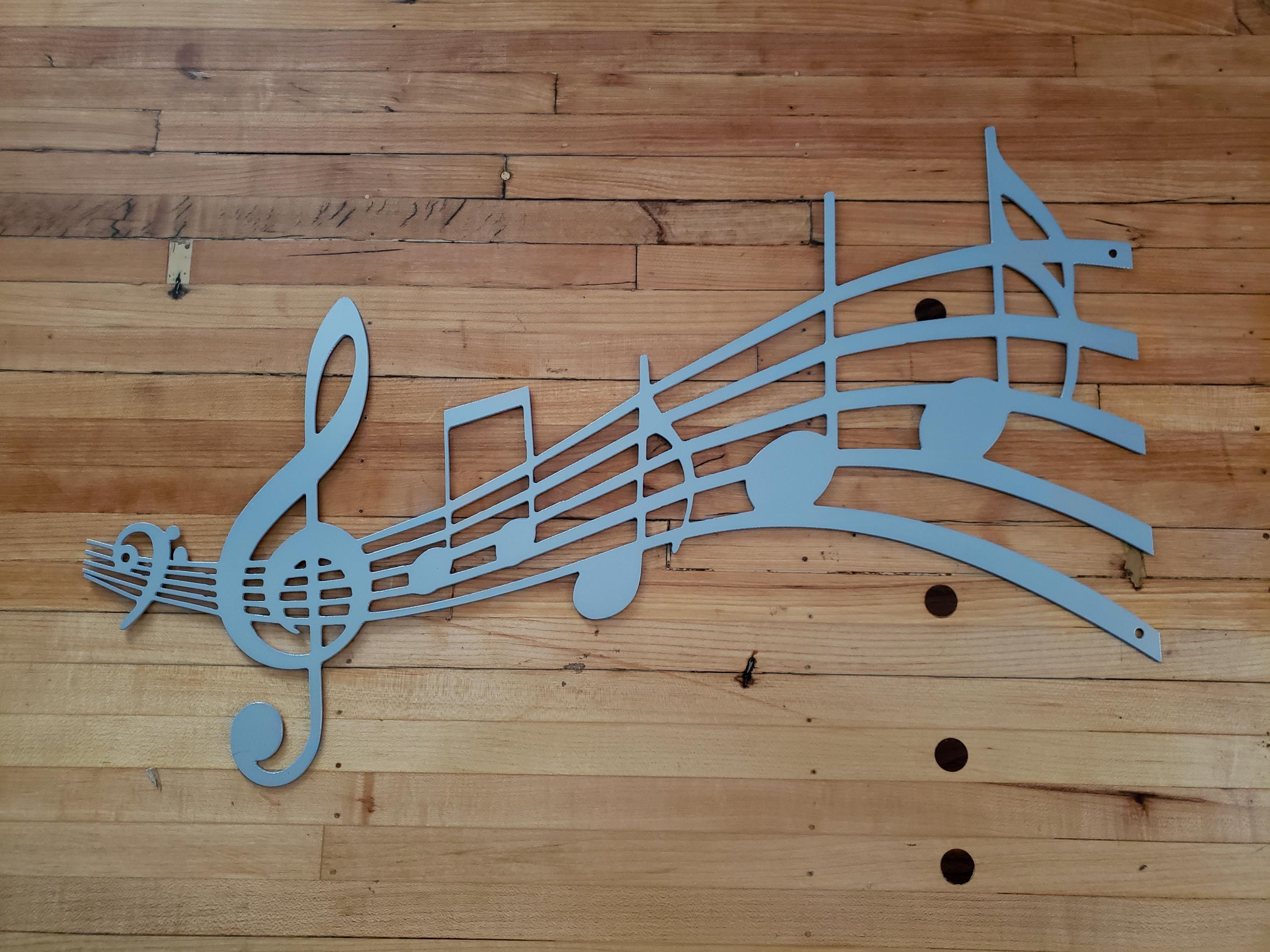 Custom Made- Music Notes- Metal Wall Art- Garage-yard-mancave - Etsy