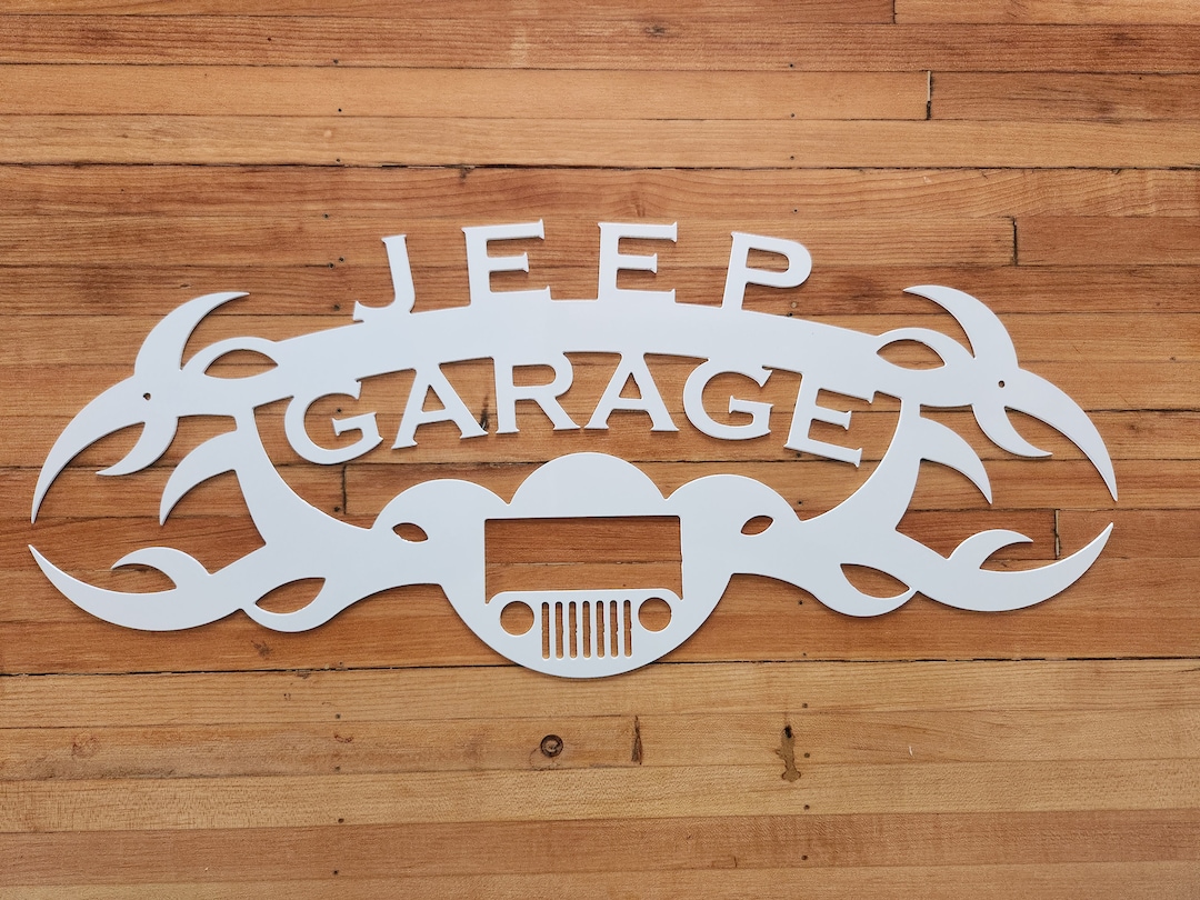 Custom Metal Art Jeep Garage Garage Signs Car Lovers Mancave - Etsy